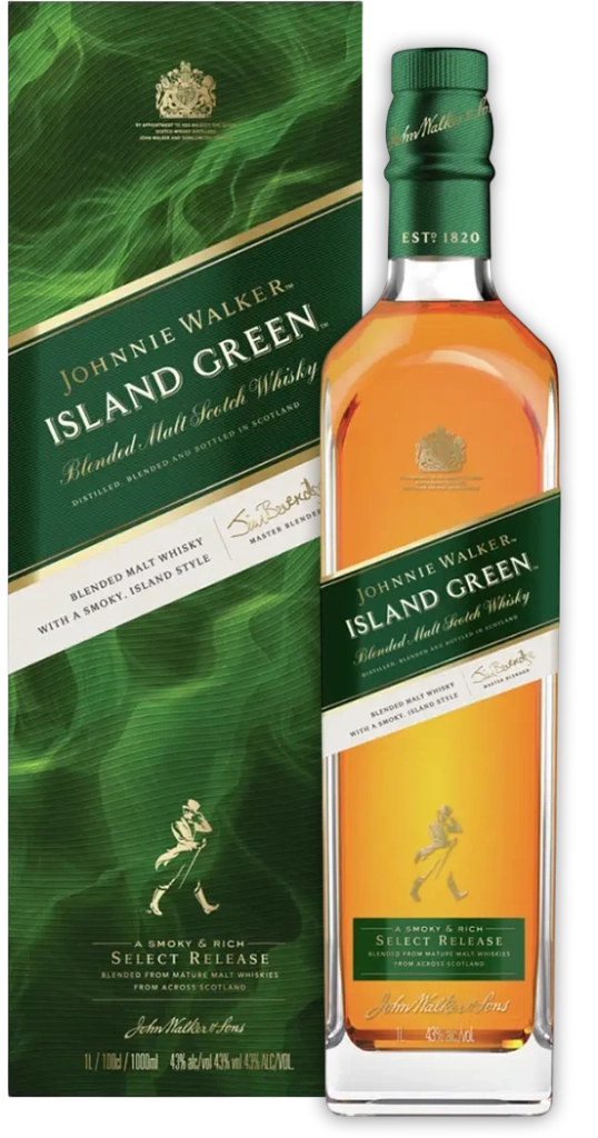Johnnie Walker Island Green 43% 1L | Voyage Duty Free